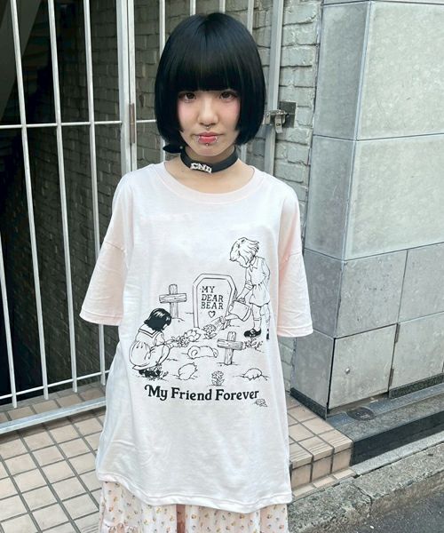 MY FRIEND FOREVER BIG TEE | Candy Stripper（キャンディ ストリッパー）｜オフィシャル通販サイト ...